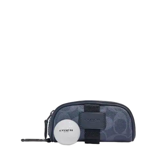 Coach | Bags | Coach Golf Kit In Signature Blue And Black Canvas Nwt ...